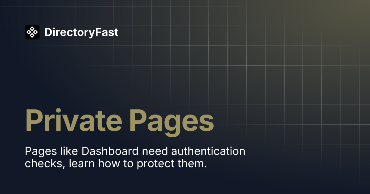 Private Pages | DirectoryFast